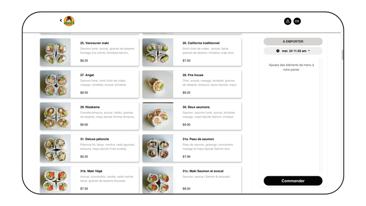The group ordering feature allows customers to easily select their own ...